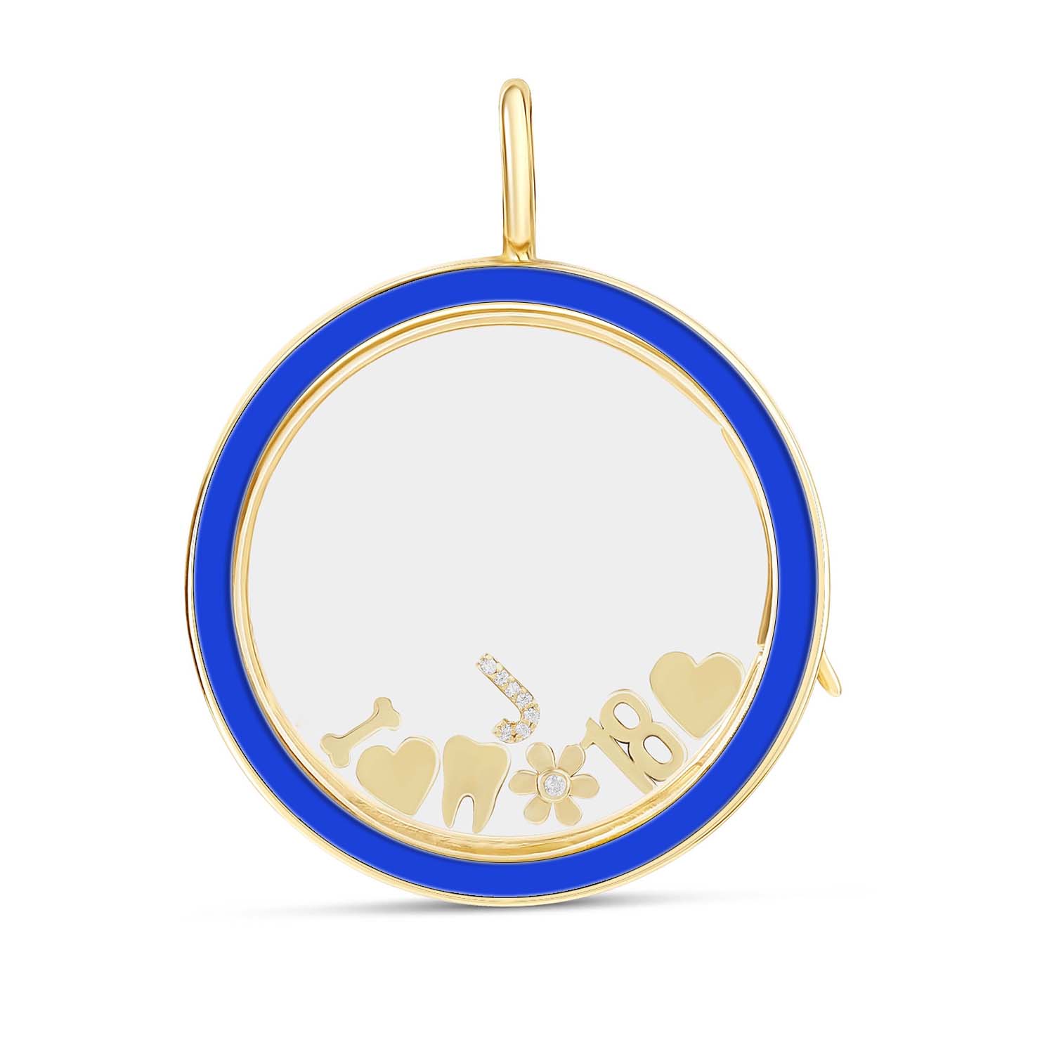 Single Custom Name Necklace with Floating Heart Birthstone – 770 Fine ...