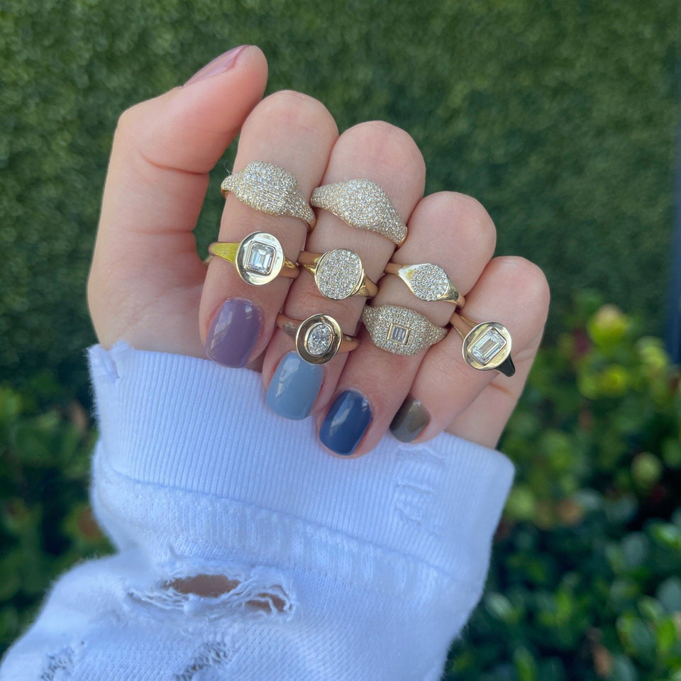 Fancy Shape Statement Signet Ring – 770FJ