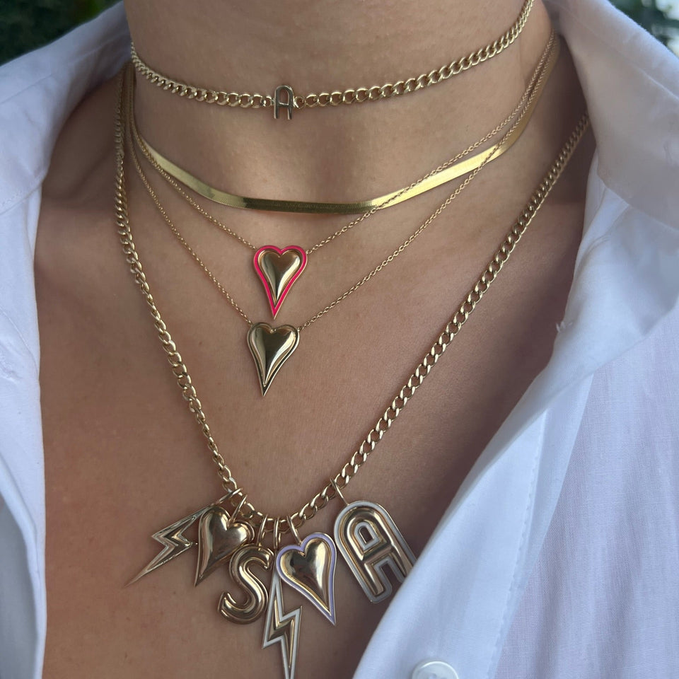 Helium Solid Outline Lightbolt Charm – 770FJ