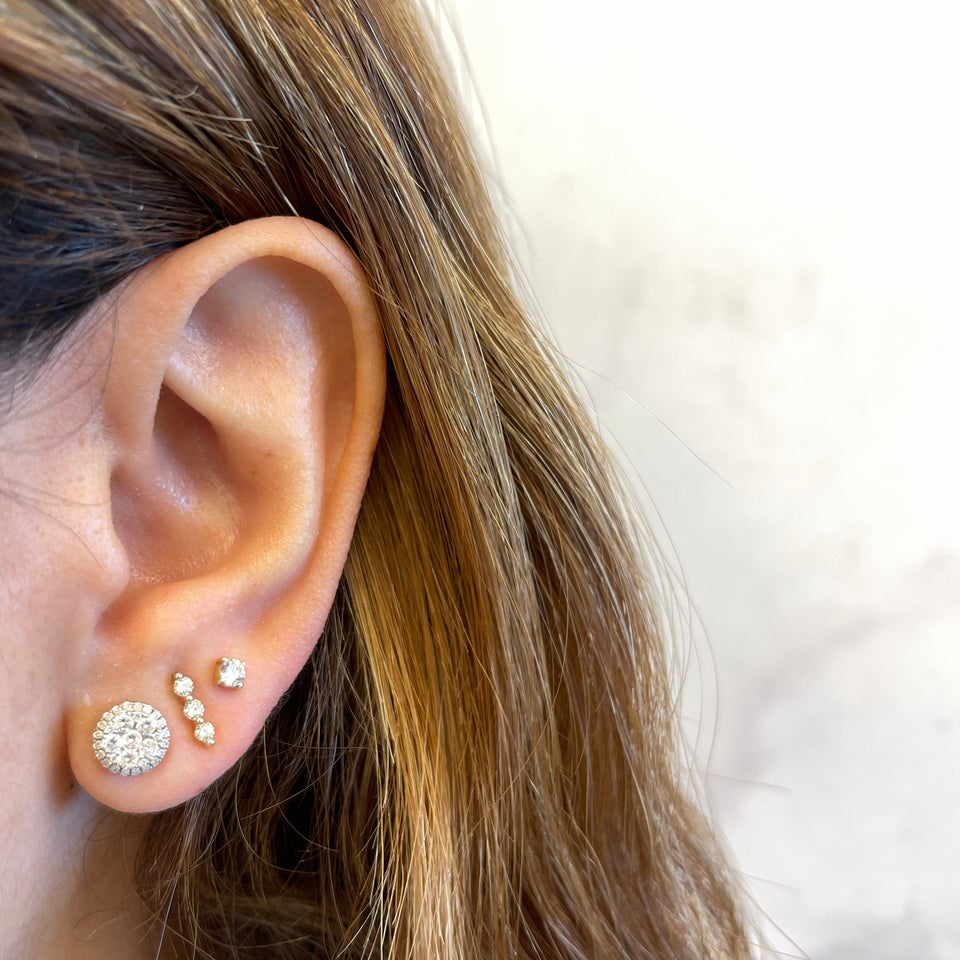 Trio Diamond Bar Studs – 770FJ