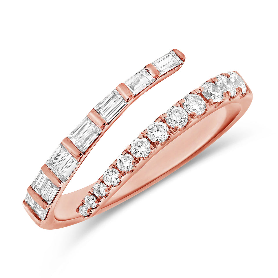 Luxe Open Diamond Wrap Ring – 770FJ