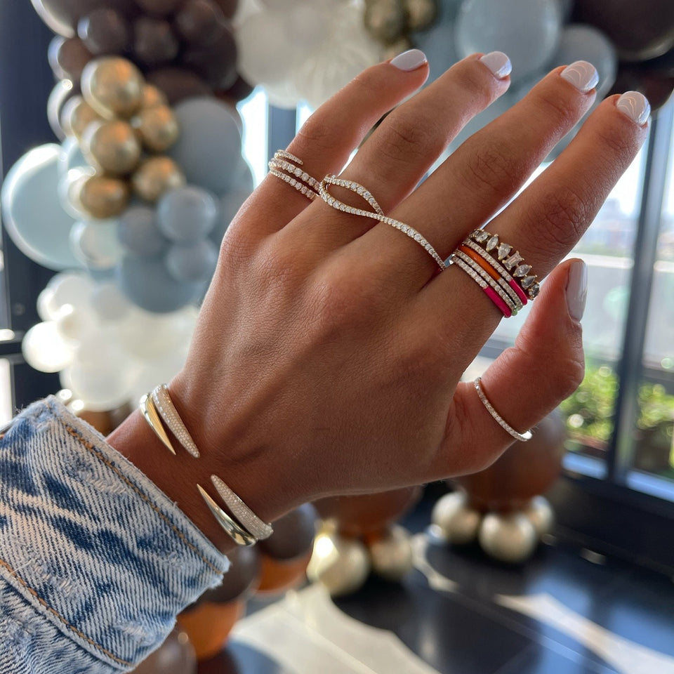 Solid Gold Claw Bangle – 770FJ