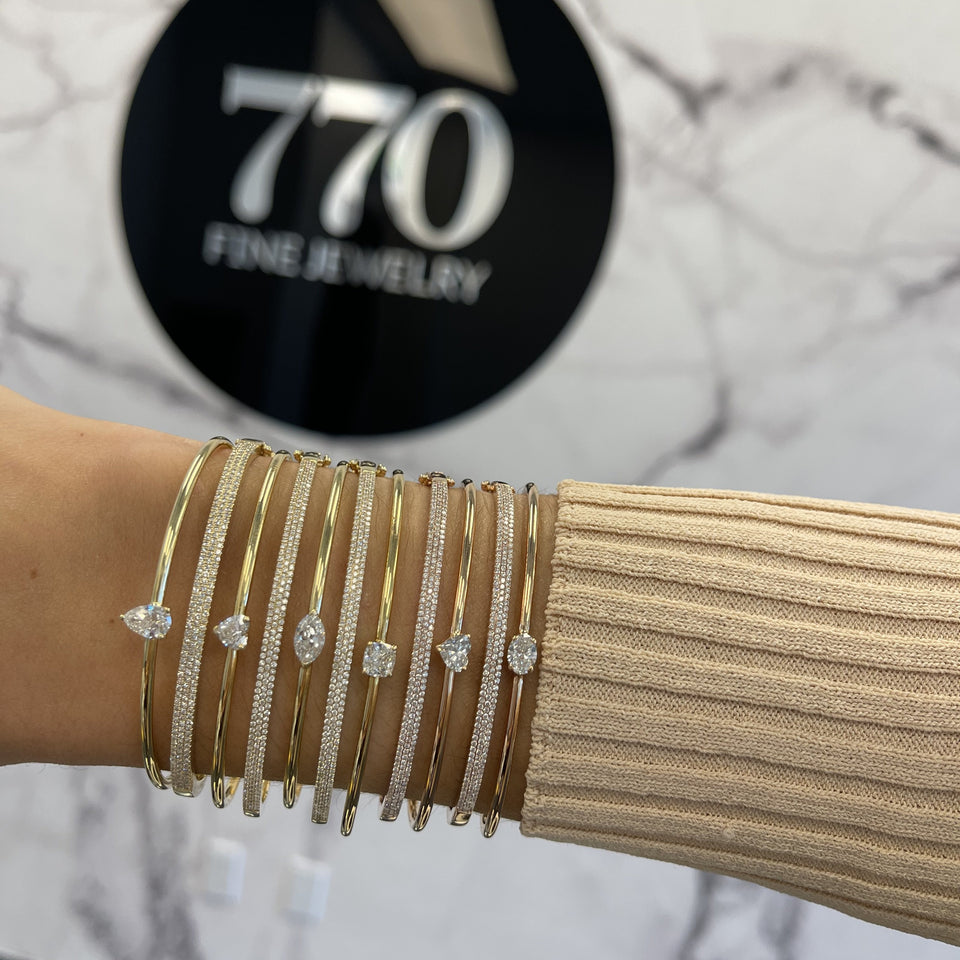 Diamond Pave Bangle – 770FJ