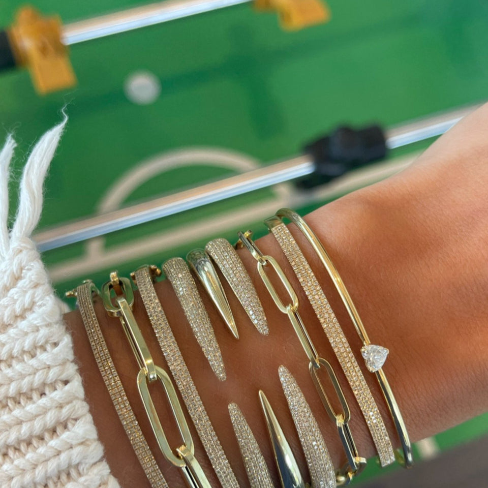 Solid Gold Claw Bangle – 770FJ